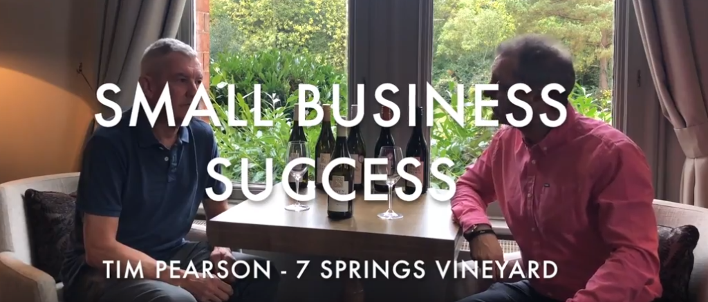 SMALL BUSINESS SUCCESS - Tim Pearson from 7 Springs Vineyard - ActionCOACH