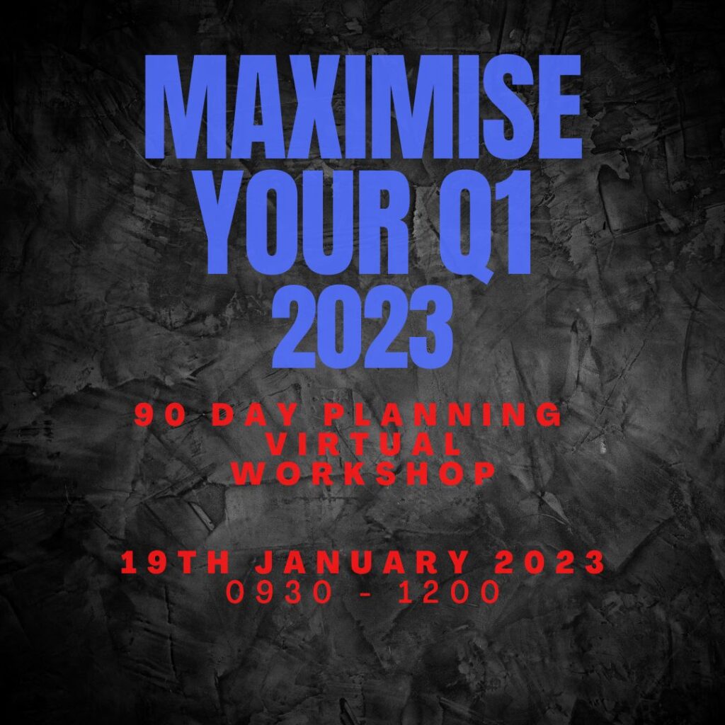 Maximise Your Q1 Results 90 Day Planning Virtual Workshop ActionCOACH